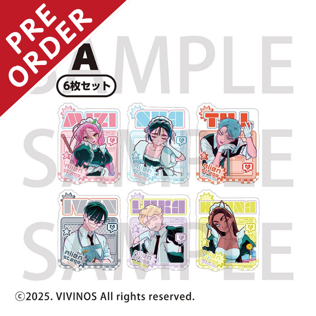 [PRE-ORDER] ALIEN STAGE IPSTAR Cafe Holographic Sticker Set A – Dear Japan