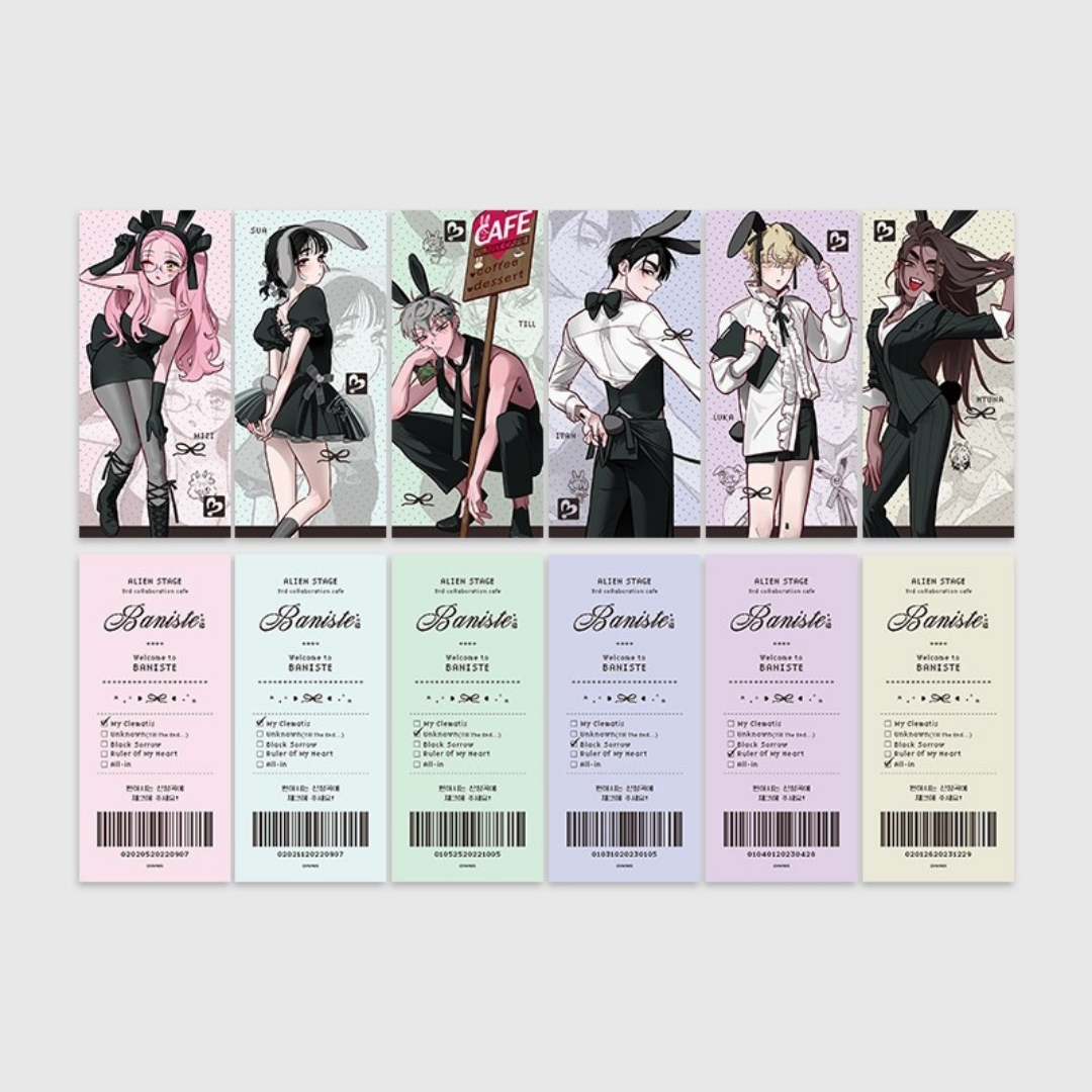 [PRE-ORDER] ALIEN STAGE 3rd Anniversary Cafe Ticket (Random 1 of 6 Typ ...